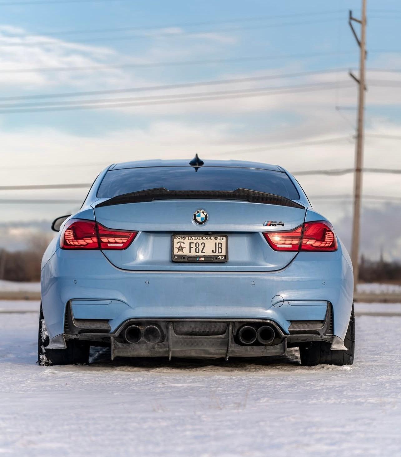 BMW F80 M3/F82/F83 M4 Carbon Fiber Undertray Brake Light Diffuser ...