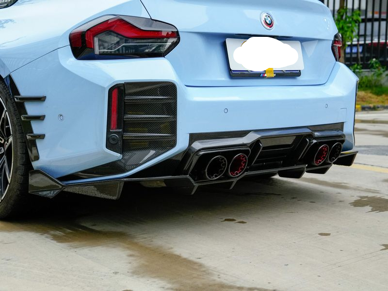 V Style Carbon Fiber Rear Diffuser w/ undertray diffuser - BMW G87 ...