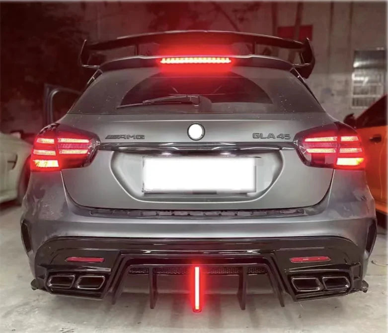 Carbon Fiber F1 Style with LED Light Rear Diffuser - Mercedes GLA X156 ...