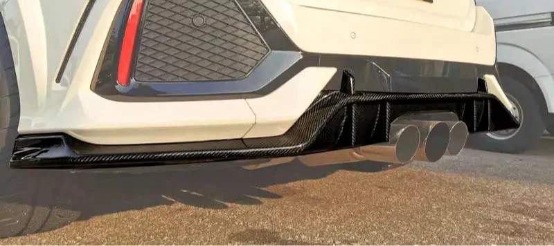 Carbon Fiber Rear Diffuser - Honda Civic Type-R FK8 17-19 | CARBON DISTRICT
