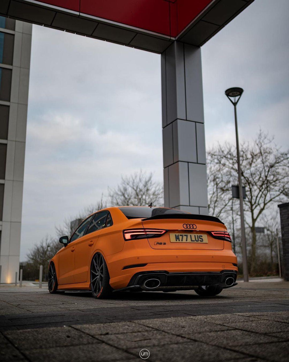 High Kick Carbon Fiber Trunk Spoiler - Audi RS3/S3/A3 8V