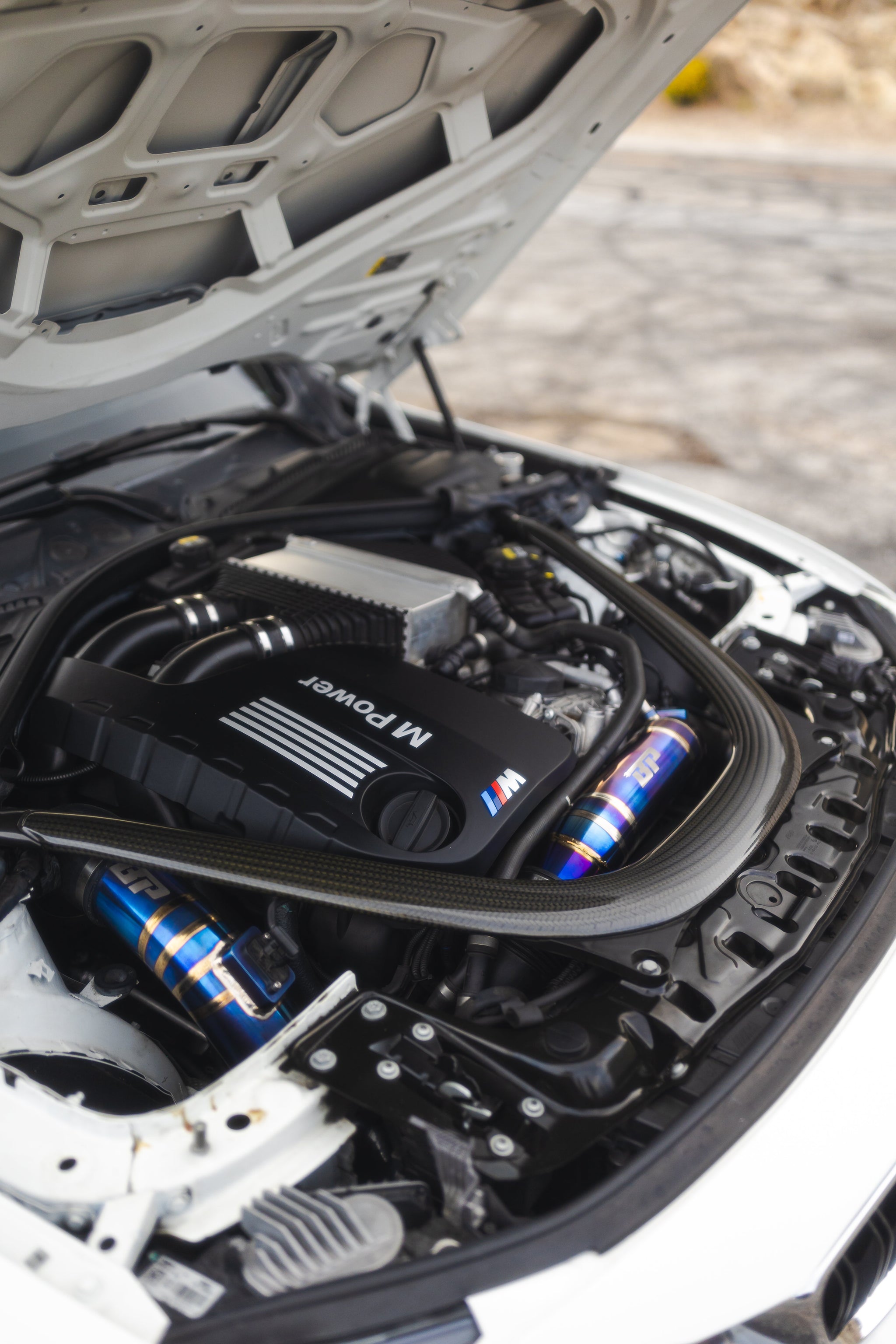 S55 Titanium Front Mount Air Intake Kit - BMW F80 M3, F82/F83 M4, & F87 ...